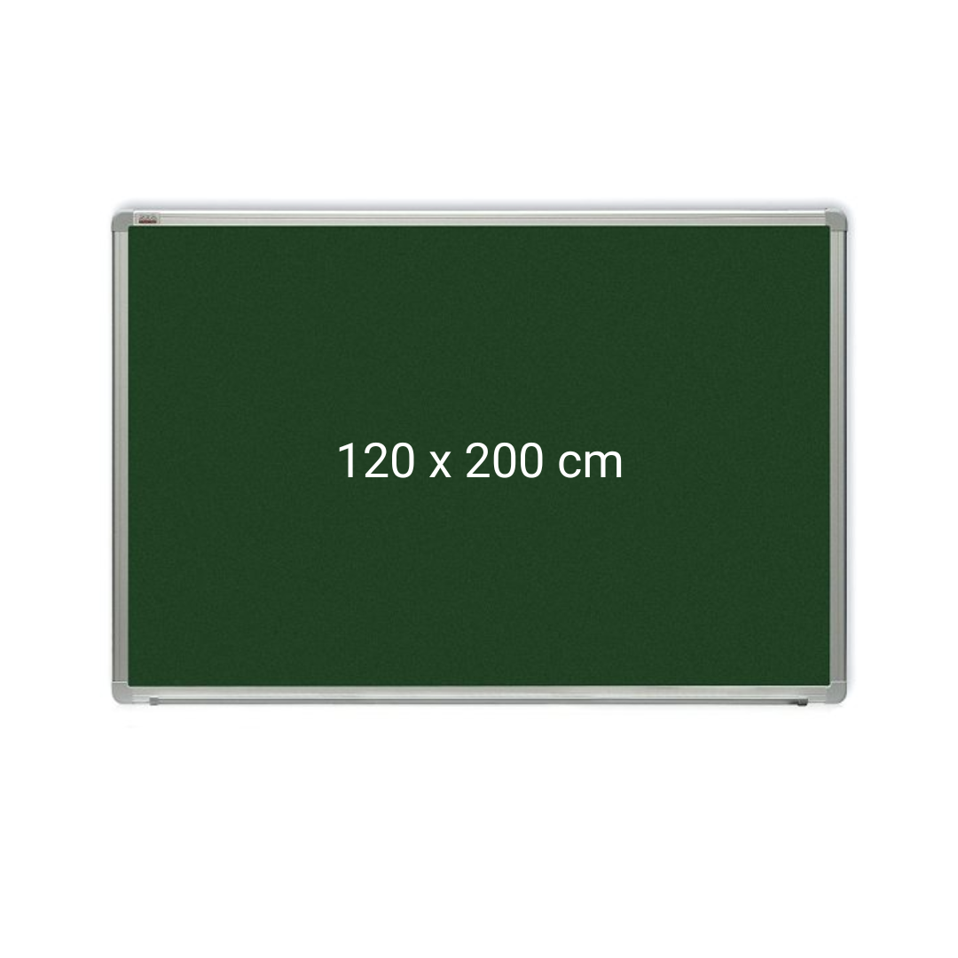 Tabla verde magnetica cu rama din aluminiu, 120 x 200 cm, pentru creta ...
